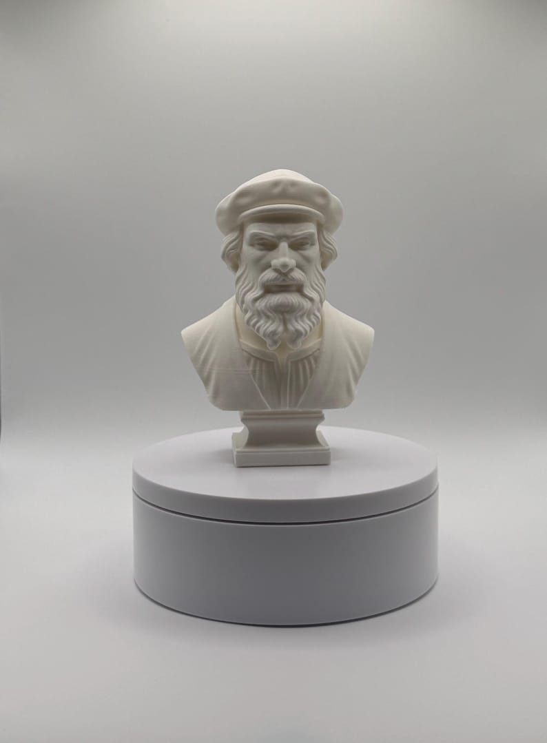 Ferdinand Magellan Bust Statue | 4.5” Portuguese Explorer Sculpture ...