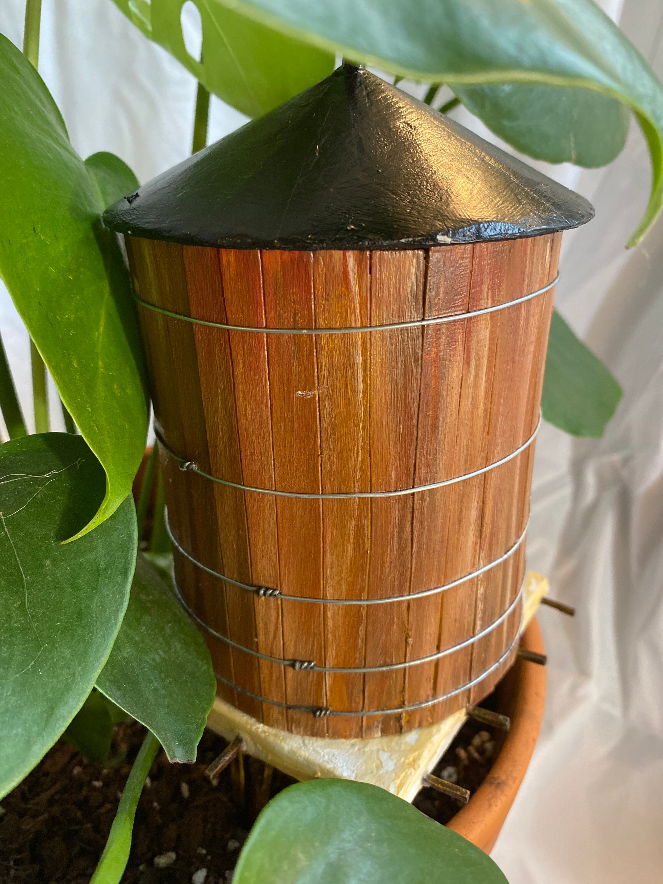 Large Adobe/ NYC Style Water Tower (miniature) - Etsy