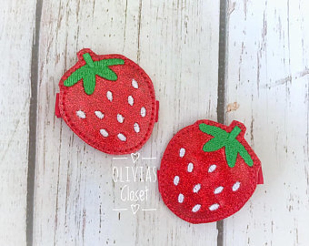 Strawberry Hair Clip - Etsy