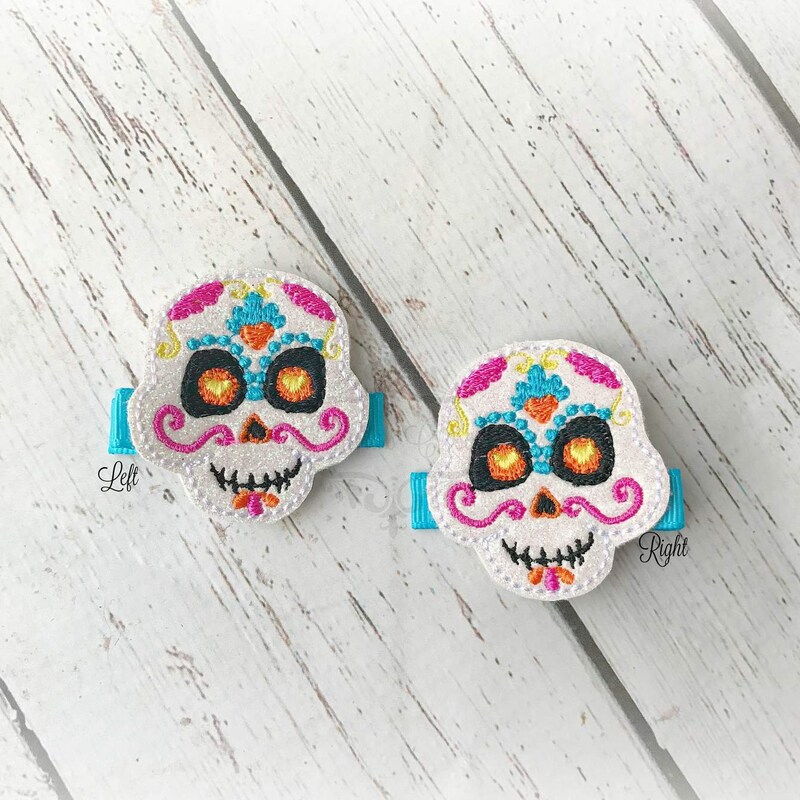 Sugar Skull Pin - Etsy