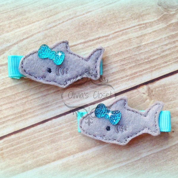 Shark Hair Clips - Etsy
