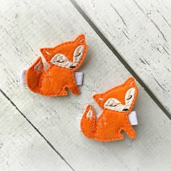 Fox Hair Clip - Etsy