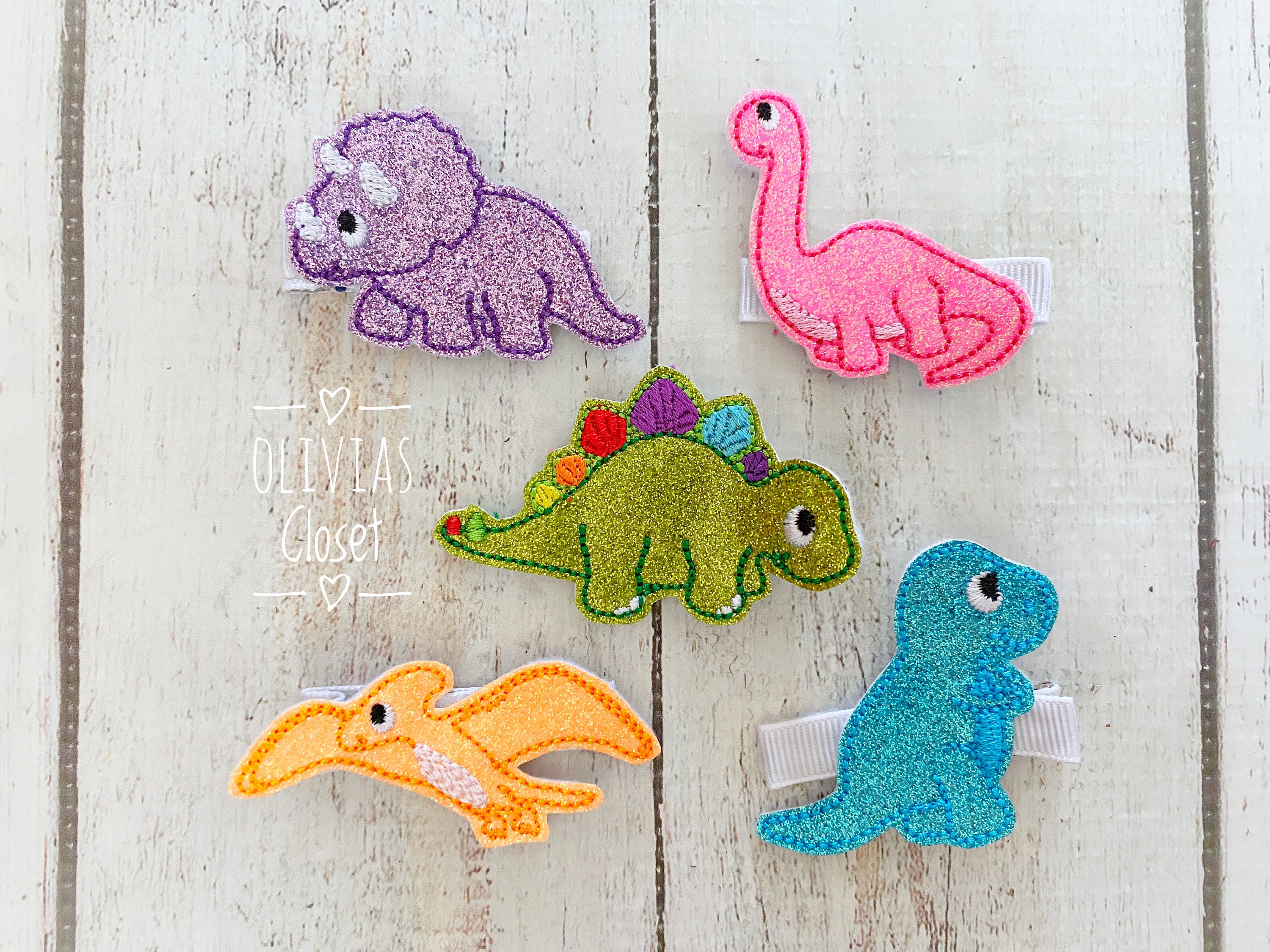 Dinosaur Hair Clip - Etsy