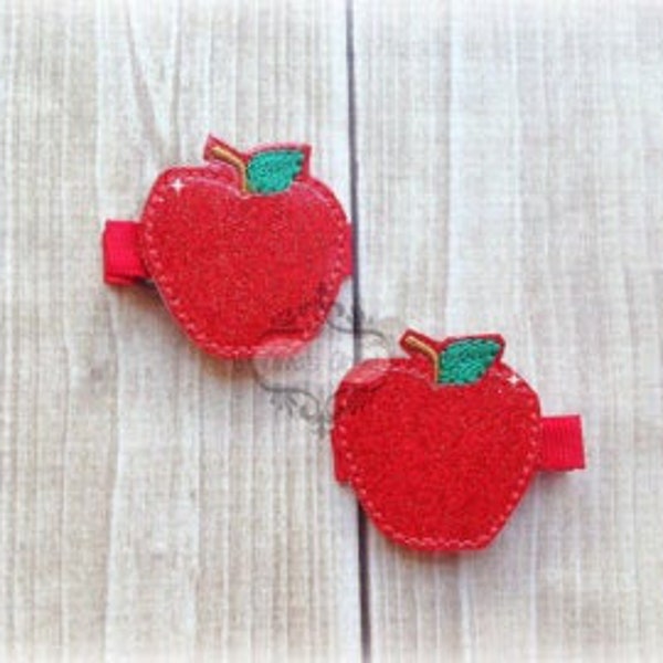 Apple Hair Clip - Etsy
