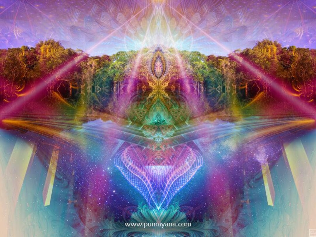 Agartha Inner Earth Spiritual Tapestry, Psychedelic Wall Hanging ...