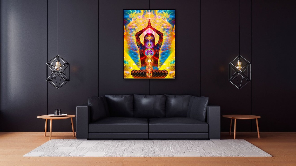 Cosmic Body Poster | Art Print | Healing| Meditation | Spiritual | Gaia ...