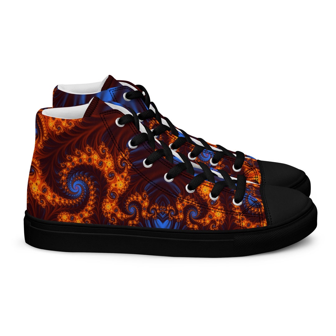 Women’s High Top Canvas Shoes, Limited Edition by Pumayana, Trippy ...
