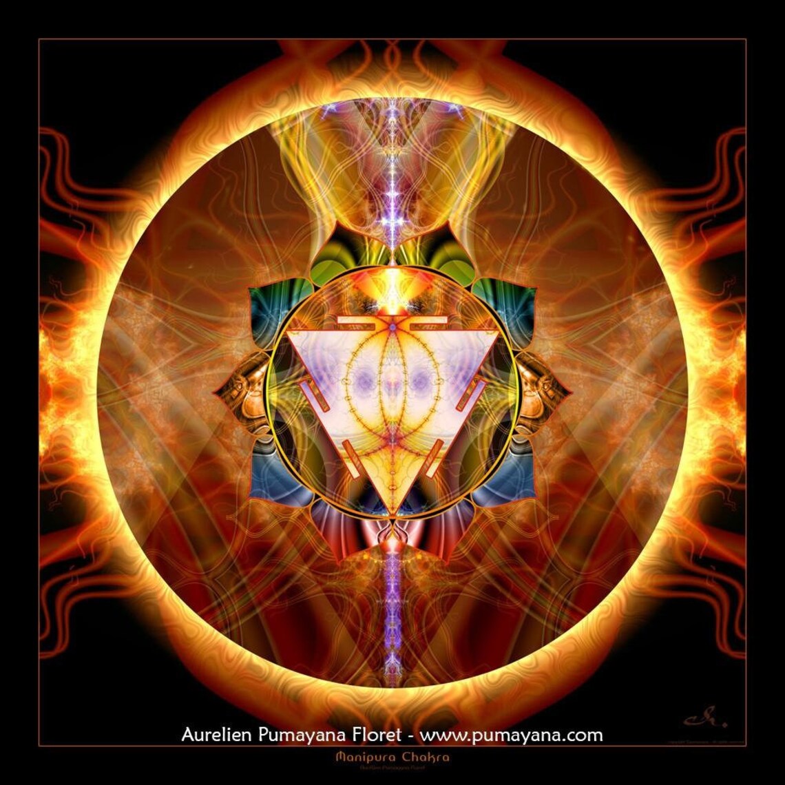 3er Chakra / Manipura / Cartel del Tercer Chakra / Impresión - Etsy España