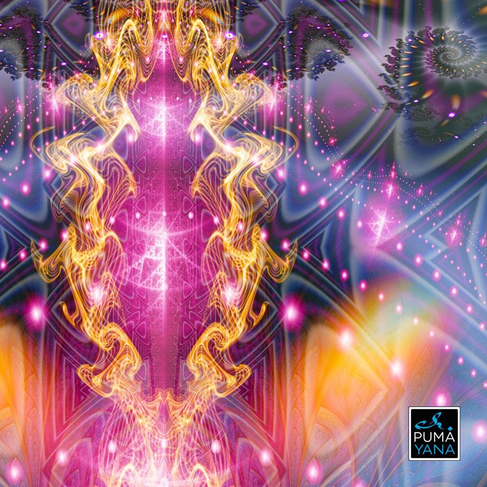 Awakening Cosmic Poster Art Print Earth Meditation - Etsy UK