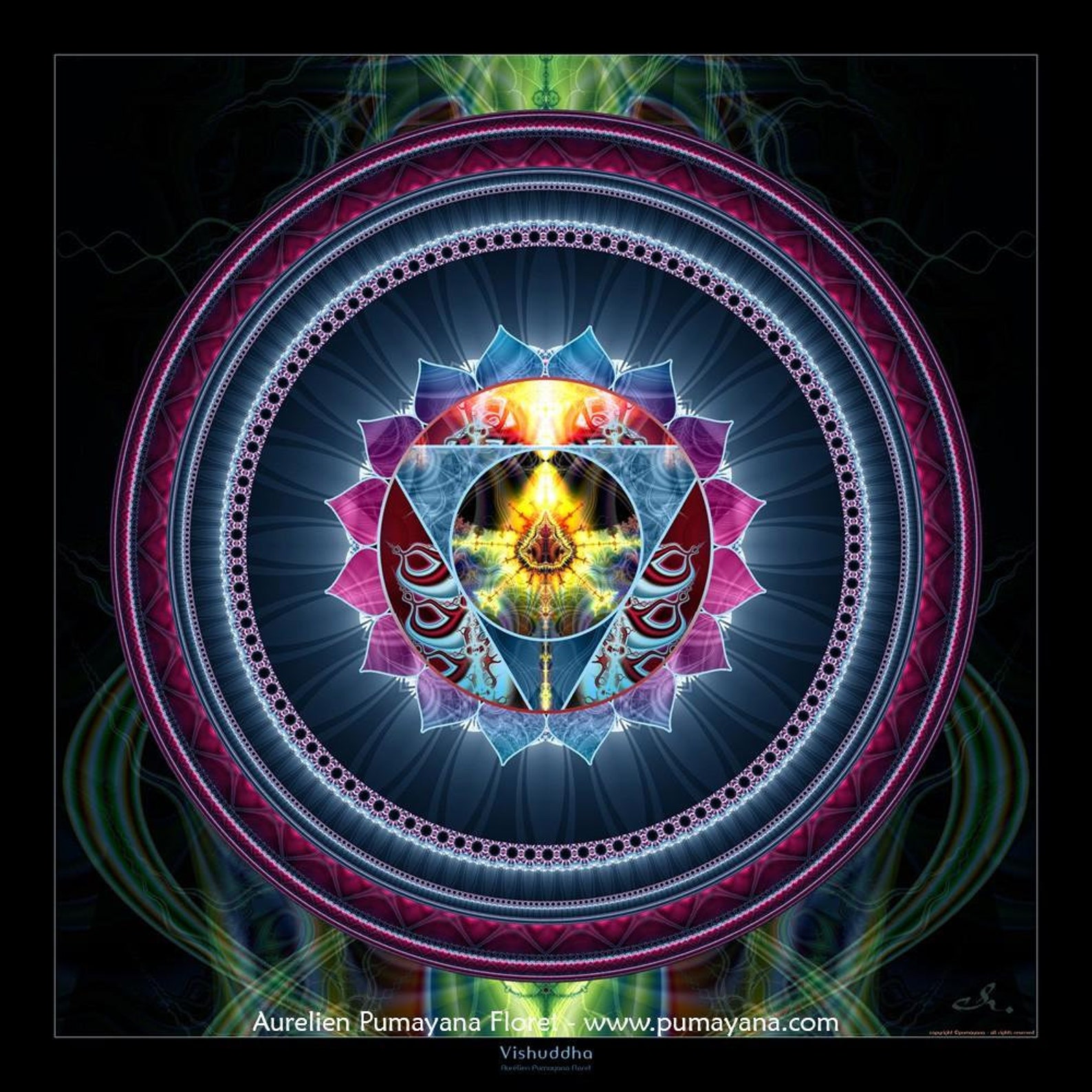 5th Chakra Vishuddha Throat Chakra Poster Art Print | Etsy