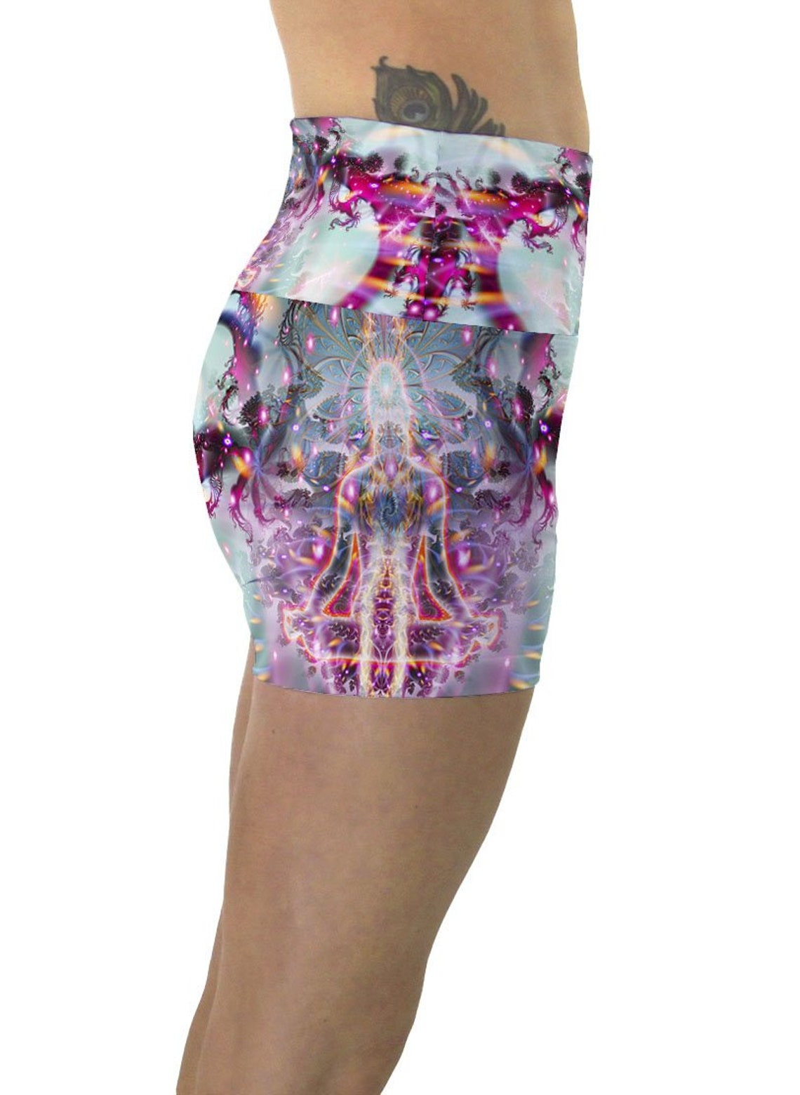 Awakening Shorts Yoga Workout Gym Festival Rave - Etsy