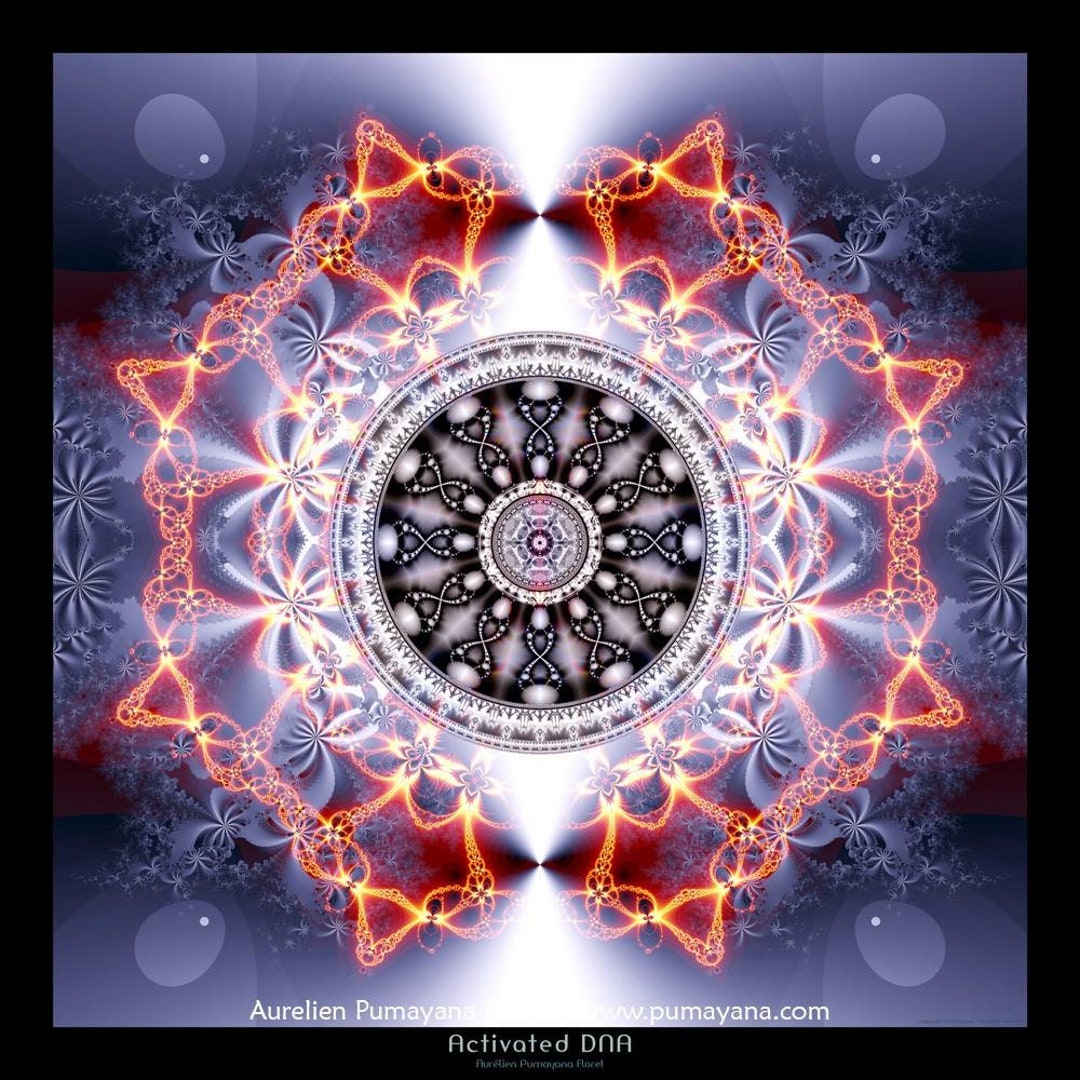 Activated DNA Mandala Poster | Art Print | Shamanic Art | Meditation ...