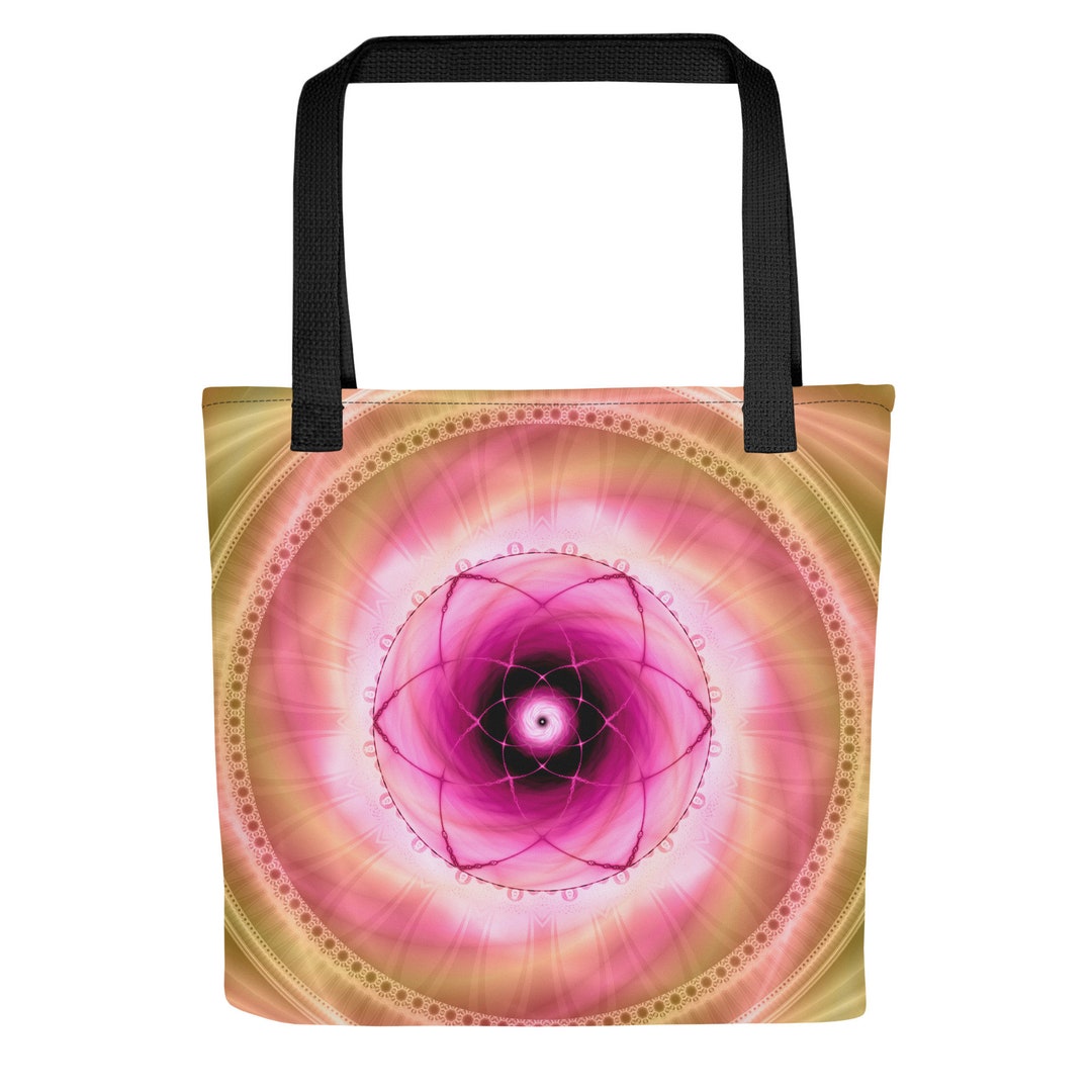 Psychedelic Art Tote Bag: Mana Healing Energy, Spiritual Gift - Etsy