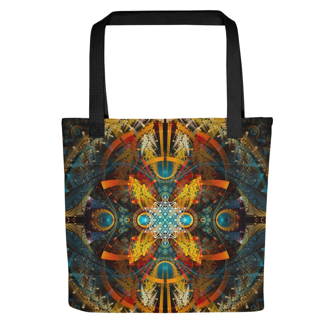 Tote Bag Sacred Geometry, Star Matrix, Limited Edition by Pumayana ...