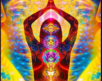 Alchemical Body Poster Art Print Healing Meditation | Etsy