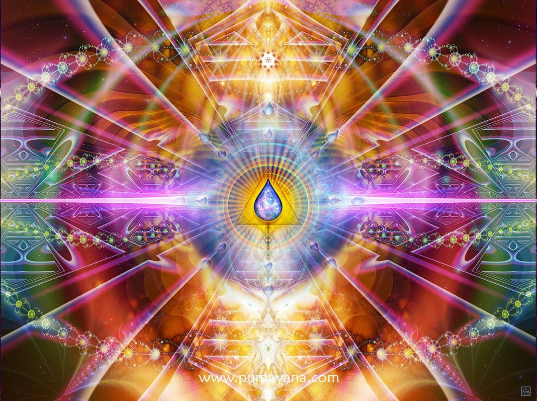 La Source Divine Cosmic Poster | Art Print | Meditation | Spiritual ...