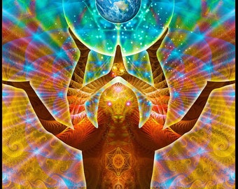 Alchemical Body Poster Art Print Healing Meditation | Etsy