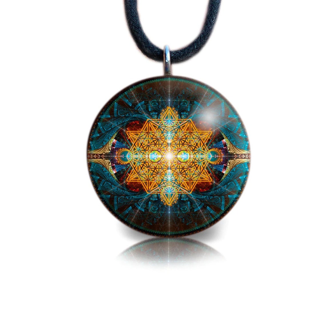 Sacred Geometry Orgonite Pendant Orgone Pendant Flower of - Etsy