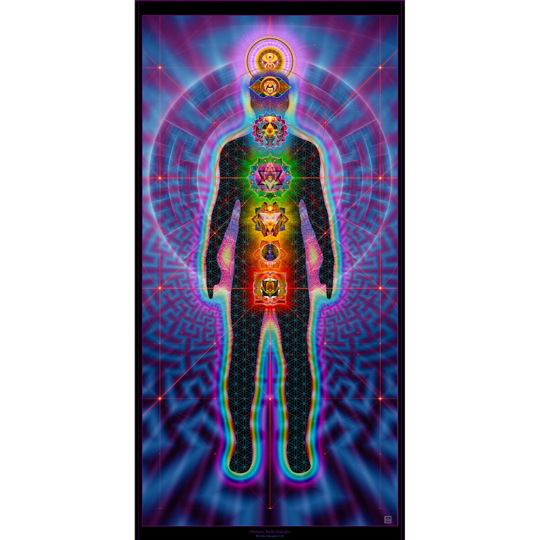 7 Chakras Massage Table Cover: Energy Healing Art, Reiki, Shaman ...