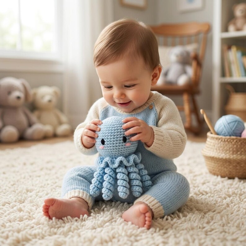 Crochet Octopus Amigurumi Pattern PDF | Beginner Friendly Mini Plush ...