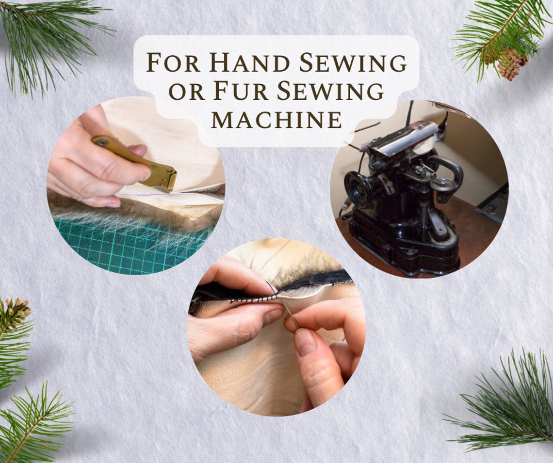 Fur Mittens PDF Sewing Pattern Gauntlets With Leather Palm - Etsy