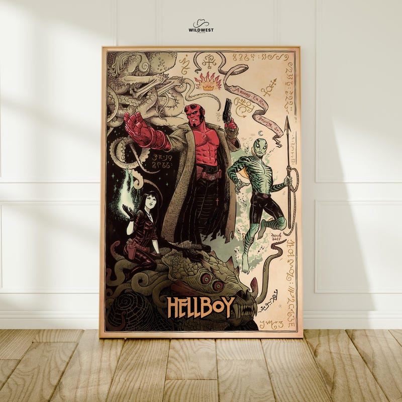 Poster Comic Hellboy - Etsy