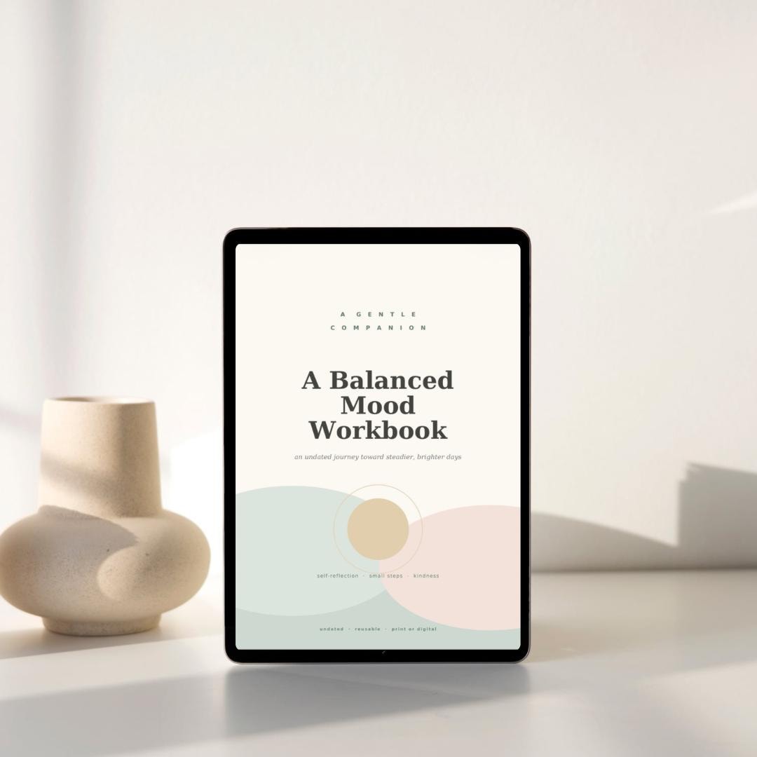 Balanced Mood Workbook | Self-care Journal, CBT Planner (digital ...