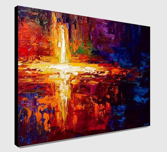 Colorful Cross Painting