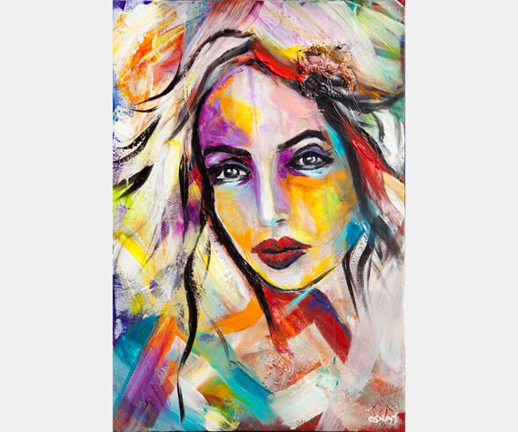 Abstract Self Portrait Painting Ideas