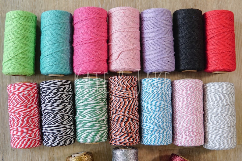 Gold Bakers Twine Silver Bakers Twine Metallic Gold Bakers - Etsy