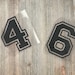 Varsity Number Iron on Transfer, Varsity Numbers, Sports Number Heat ...