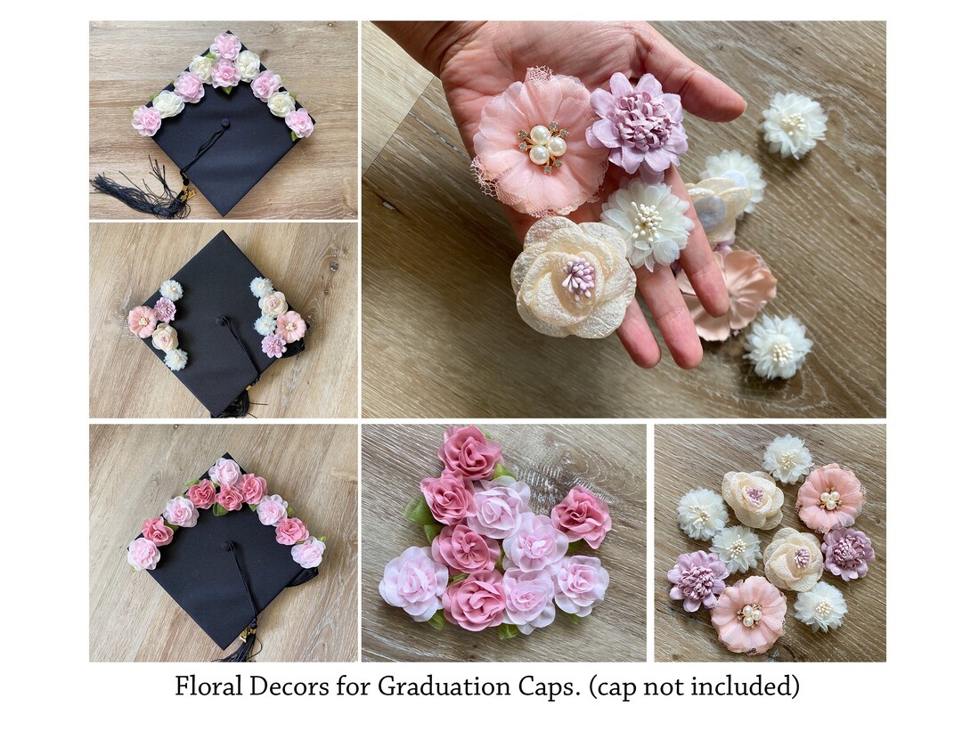Graduation Cap Flowers, Graduation Cap Topper Flowers, Graduation Cap ...