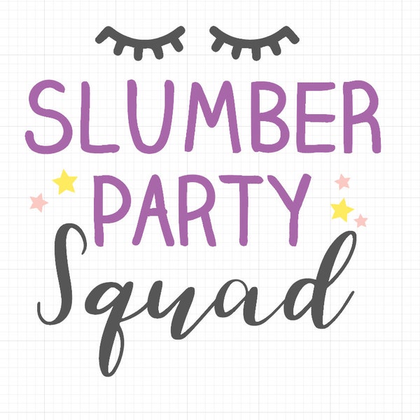 Slumber Party Squad Svg - Etsy
