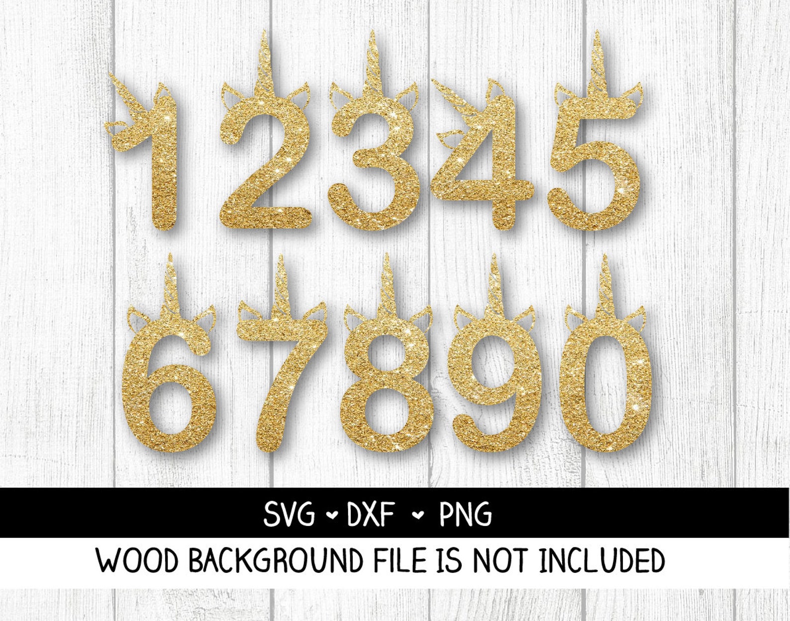Unicorn Numbers SVG, Unicorn Numbers Png Unicorn Birthday Numbers ...