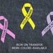 Cancer Ribbon IRON ON Transfer, Cancer Ribbon Iron On, Cancer Ribbon ...