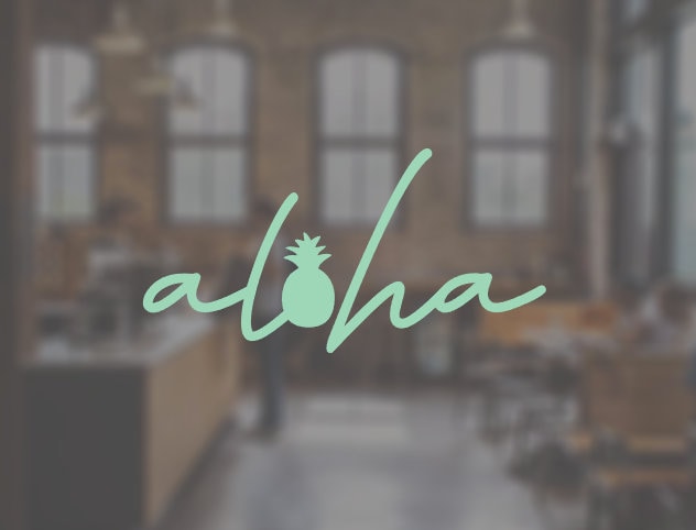 Aloha Decal Aloha Sticker Aloha Pineapple Decal Vinyl - Etsy