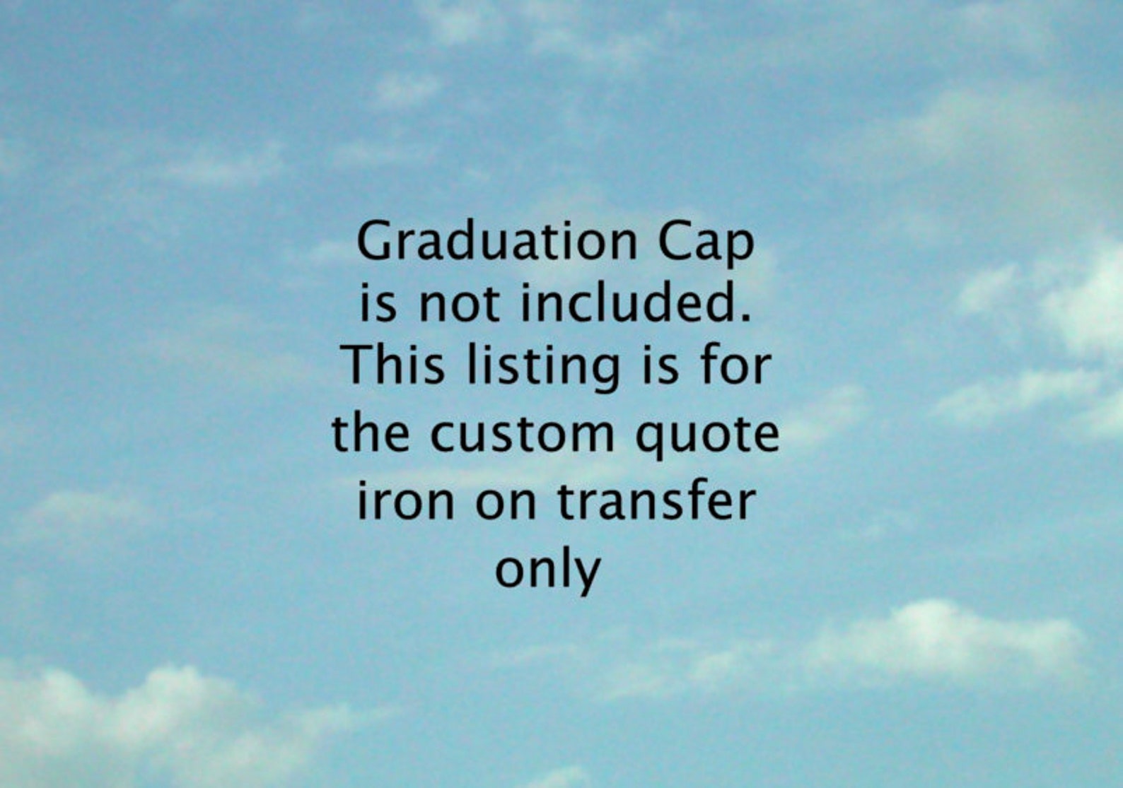 Custom Graduation Cap Iron on Transfer Graduation Cap Decal - Etsy