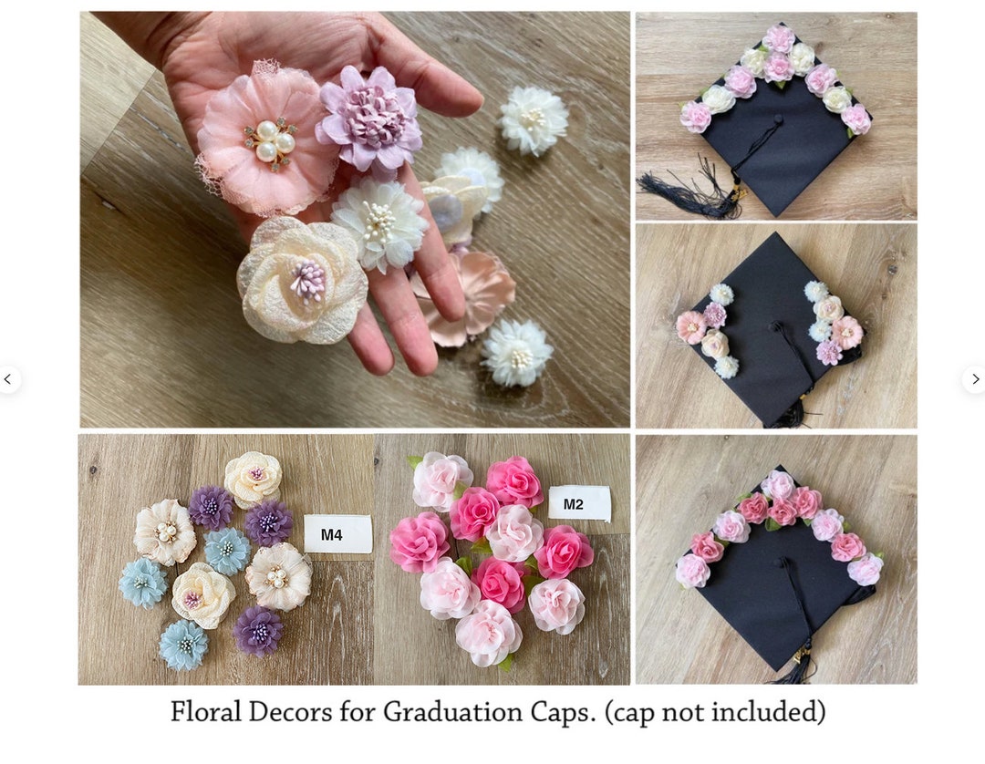 Graduation Cap Flowers, Graduation Cap Topper Flowers, Graduation Cap ...