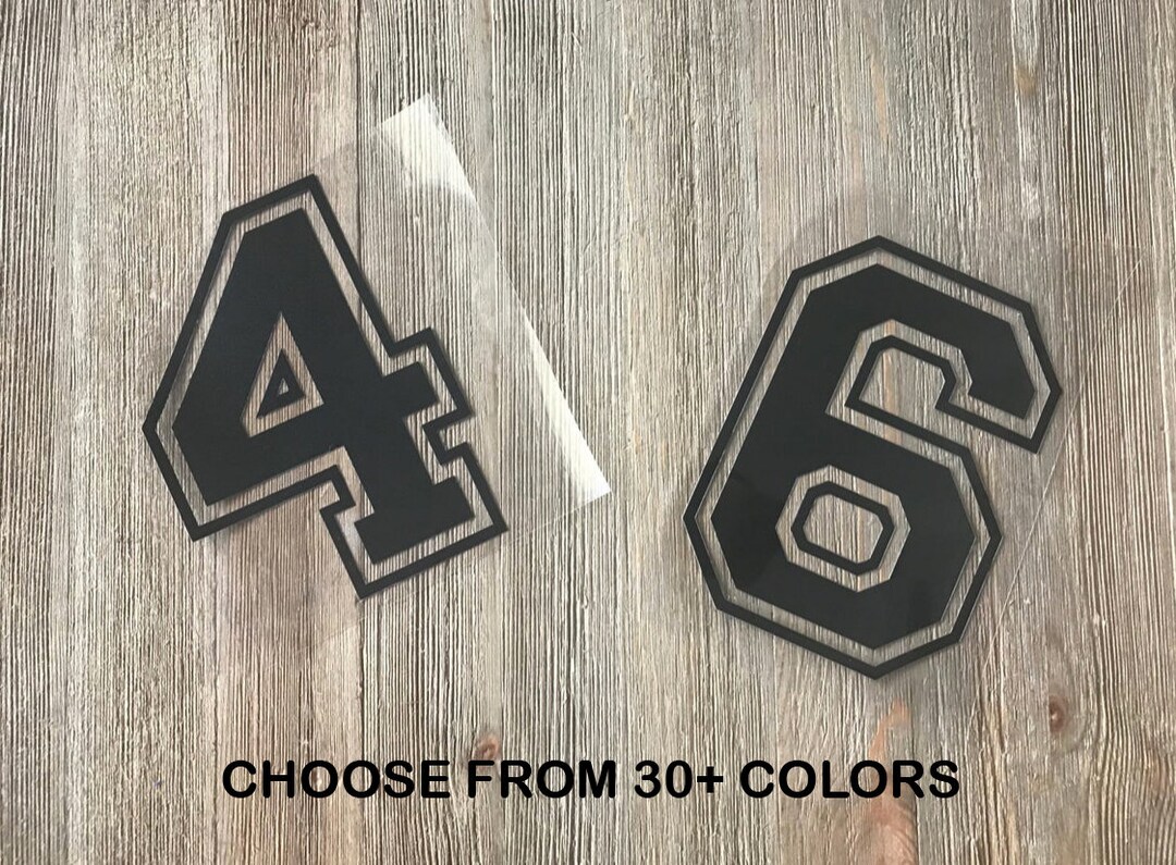 Varsity Number Iron on Transfer, Varsity Numbers, Sports Number Heat ...