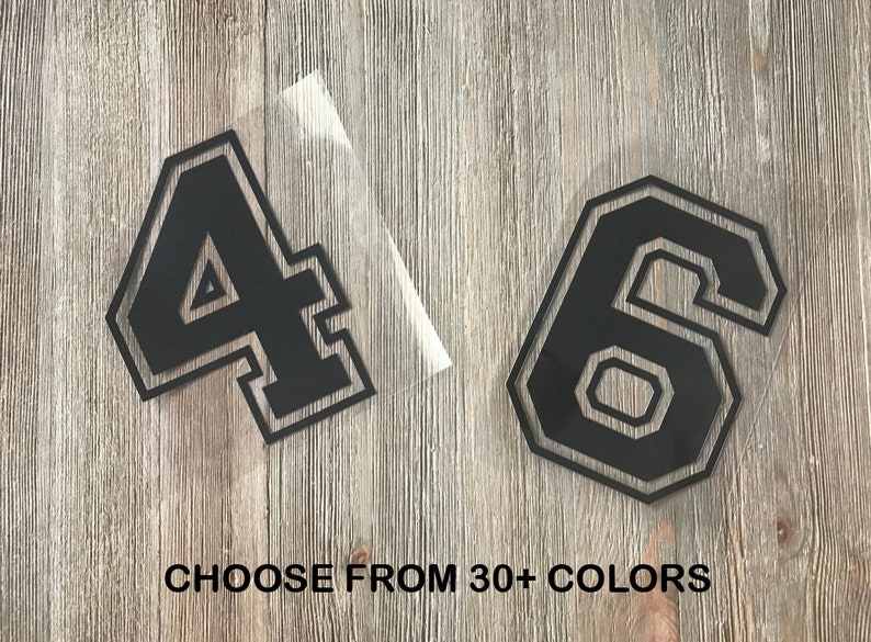 Varsity Number Iron on Transfer, Varsity Numbers, Sports Number Heat ...