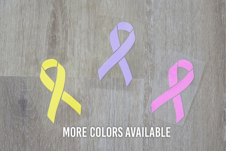Cancer Ribbon IRON ON Transfer, Cancer Ribbon Iron On, Cancer Ribbon ...