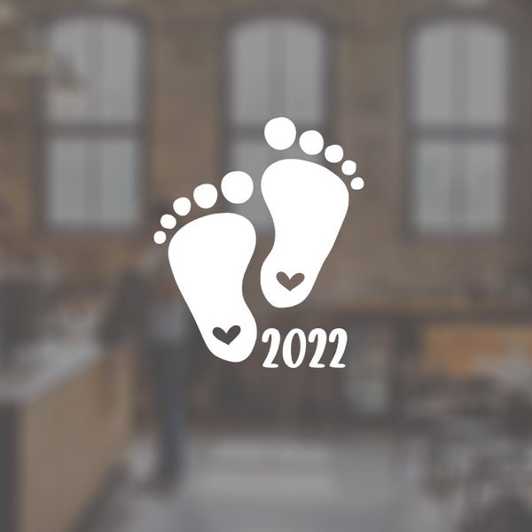 Footprint Sticker - Etsy