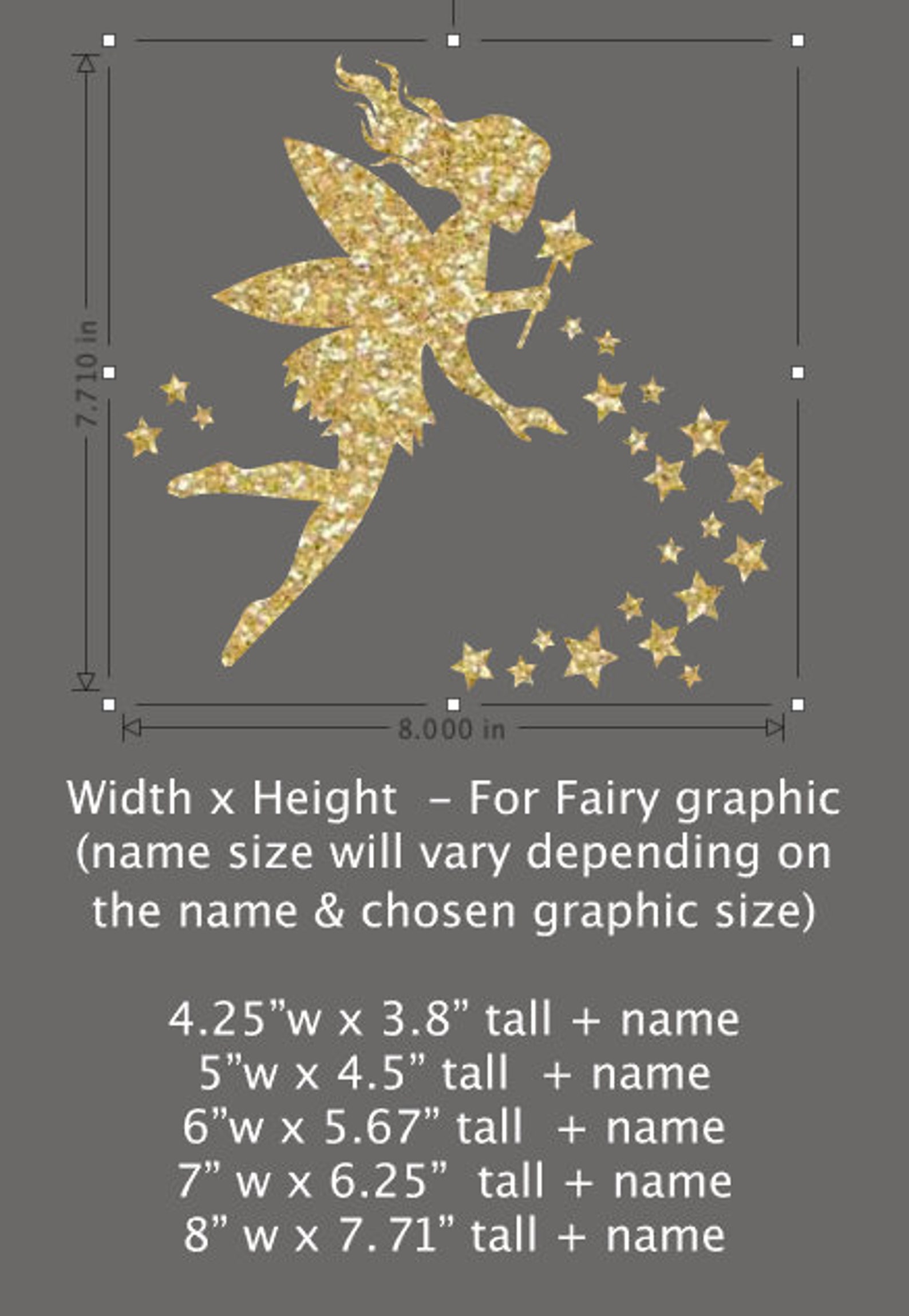 Fairy Iron on Transfer, Personalized Fairy Iron On, Fairy Birthday ...