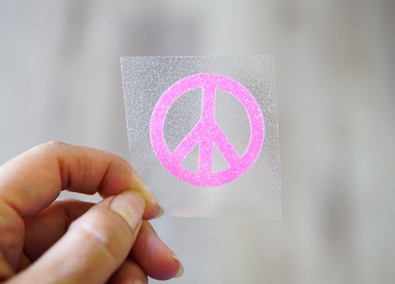 Glitter Peace Sign