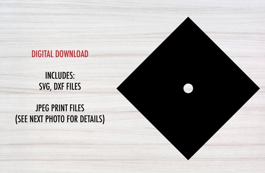 Blank Graduation Cap Topper SVG Graduation Cap Printable SVG | Etsy ...