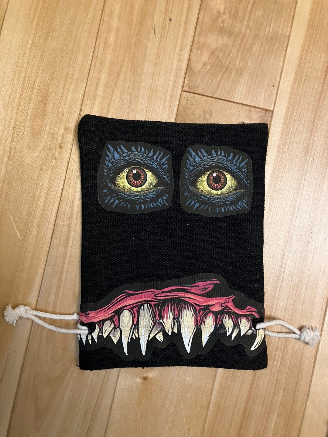 Creepy Mimic Canvas Dice Bag Small Dice Bag TTRPG D&D - Etsy