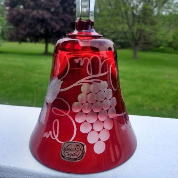 Bohemian Ruby Bell - Etsy