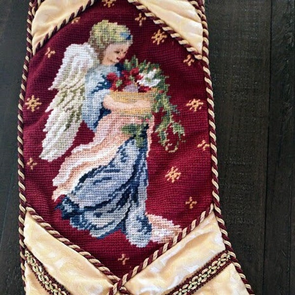 Angel Needlepoint - Etsy