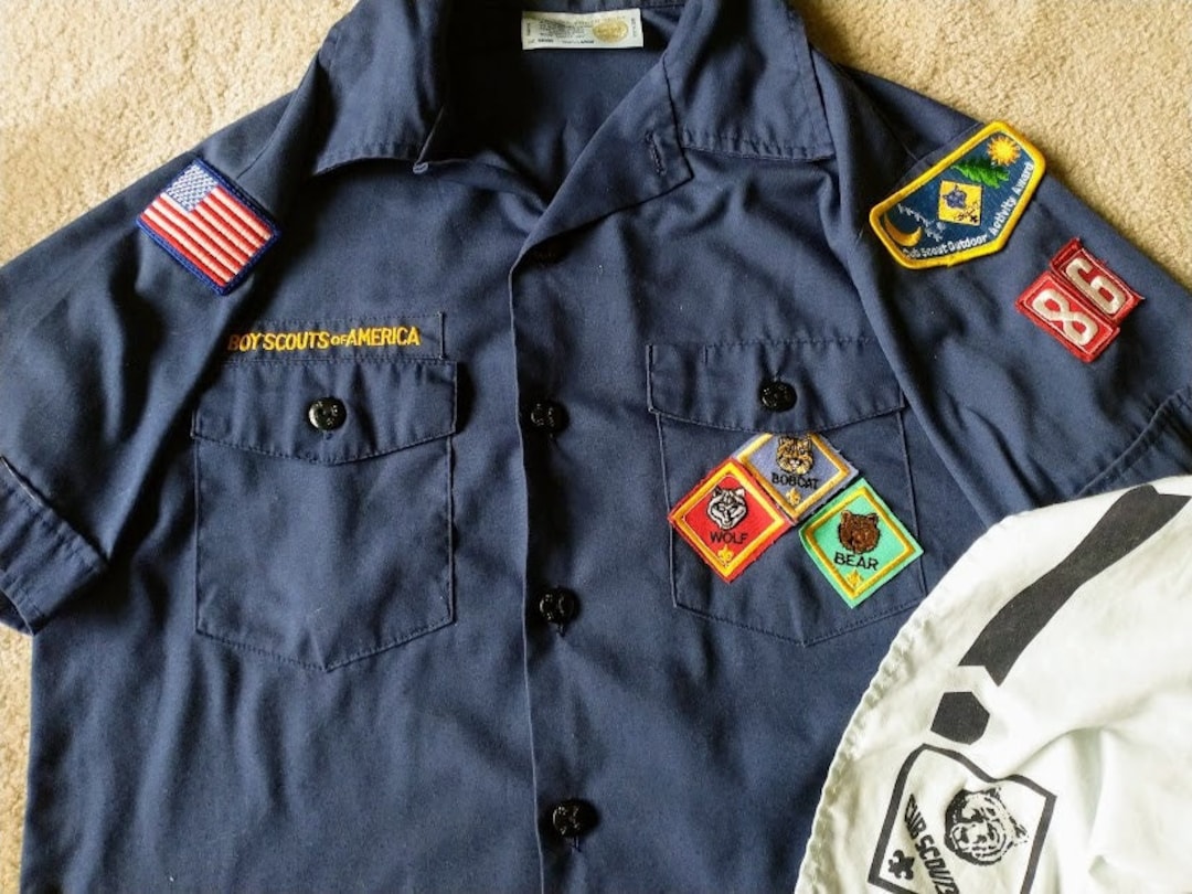Cub Scout Uniform Shirt and Neckerchief Vintage Boy Scouts of America ...