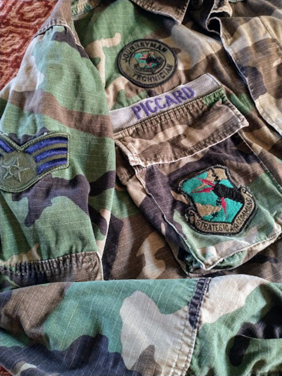 US Air Force SAC Uniform Camoflage Military Issue Jacket - Etsy